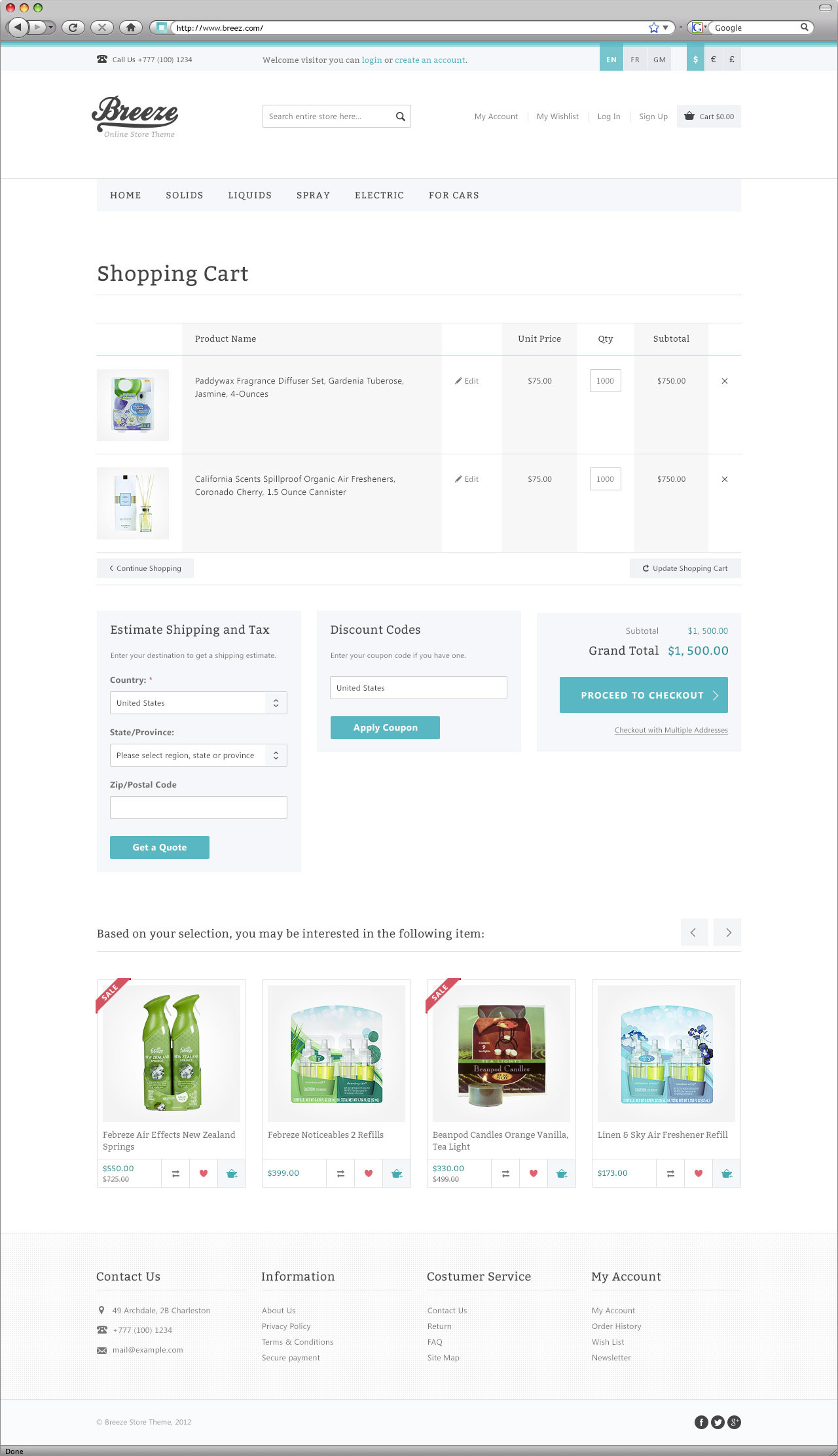 Breeze — HTML5 & CSS3 store template by WpWay_ | ThemeForest